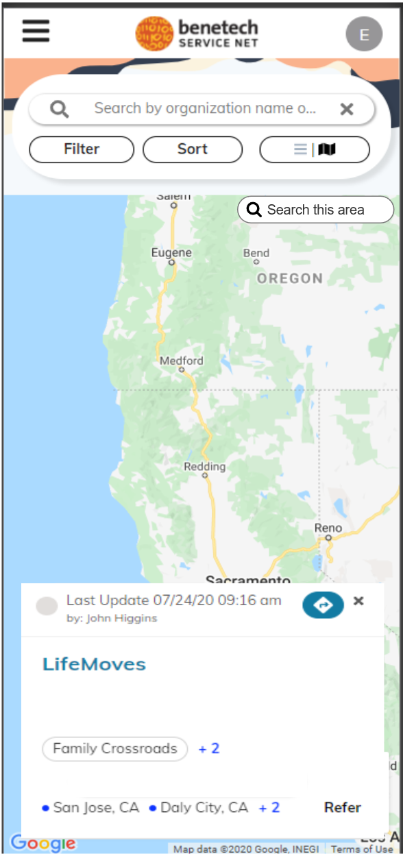 Map View card - UI issue on mobile · Issue #1377 · openreferral/ServiceNet · GitHub