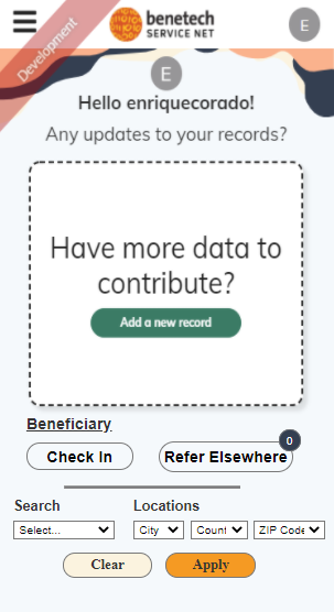Beneficiary Check-In and Refer Elsewhere Pop Up on SP View · Issue #1413 · openreferral ...