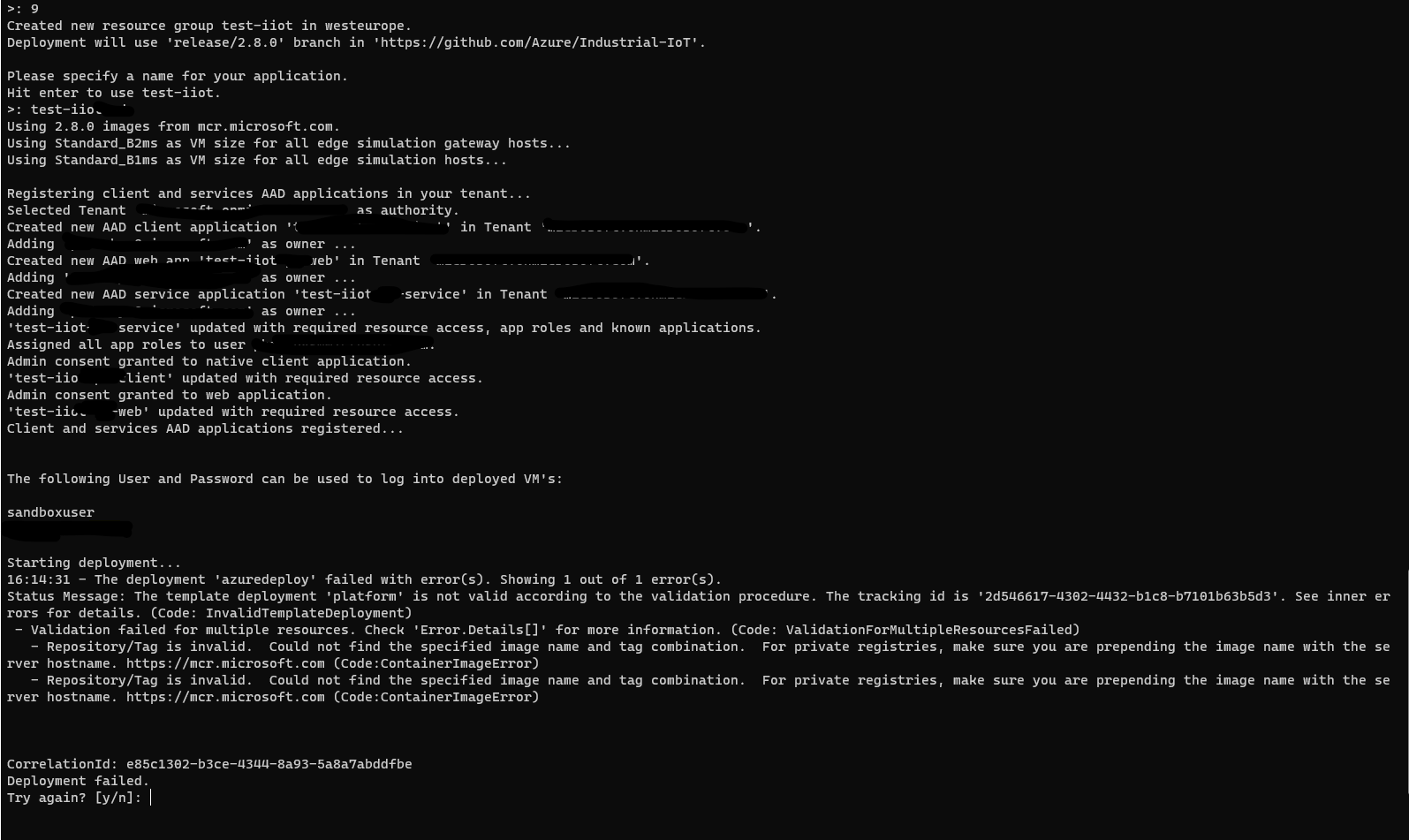 Cannot Deploy 280 With Script On Bash Or Powershell · Issue 1061 · Azureindustrial Iot · Github