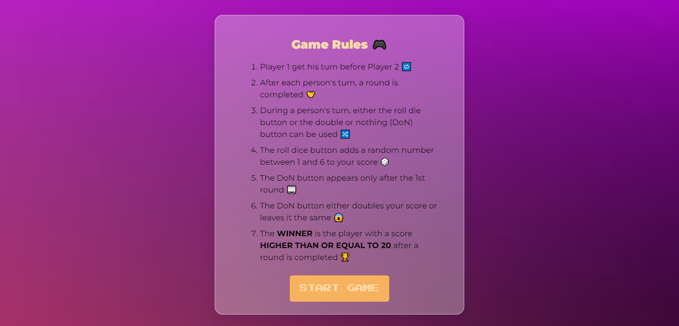 Github Mudi Igbinobadice Game A Dice Game Built Using Html Css And Javascript