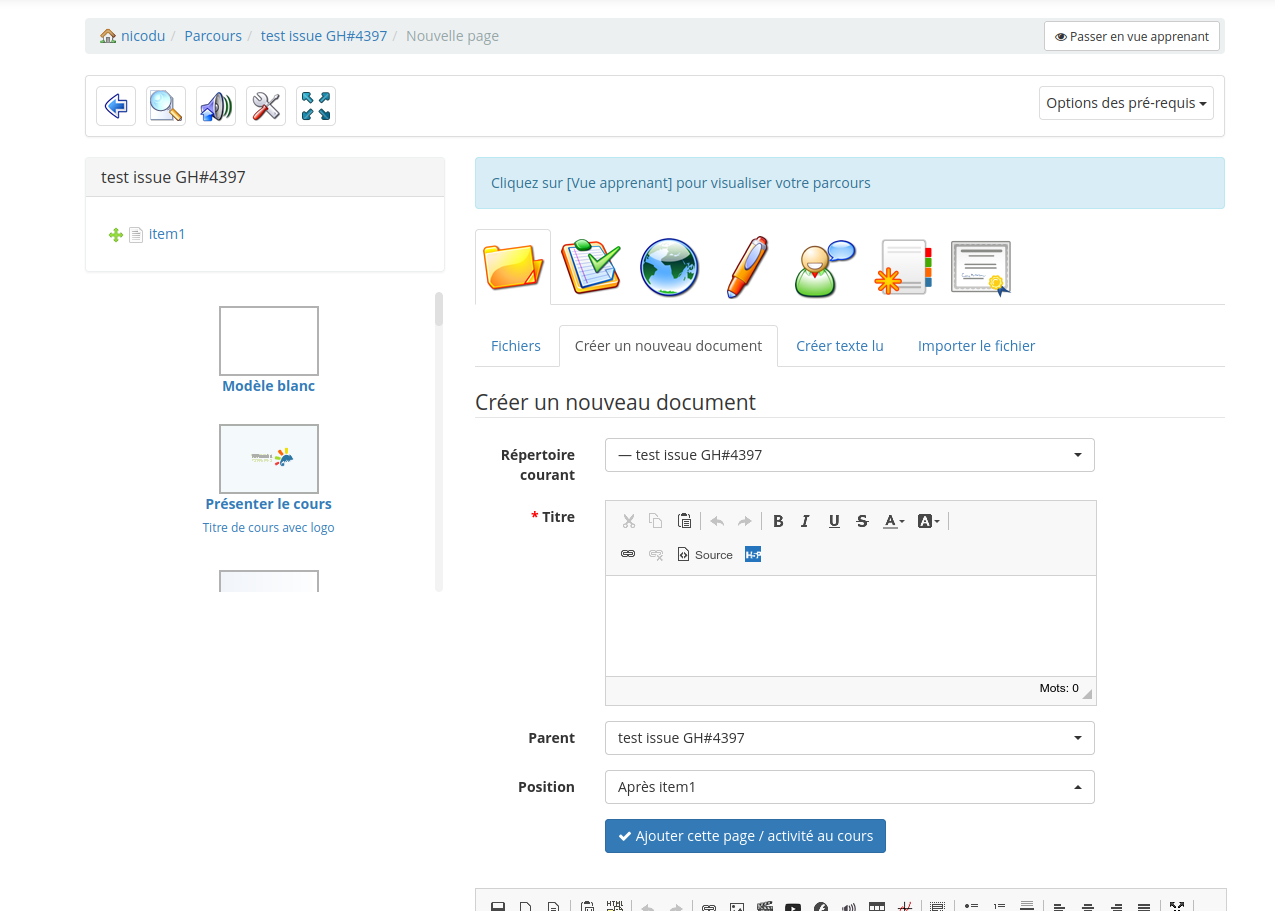bug in Learning paths · Issue #4442 · chamilo/chamilo-lms · GitHub