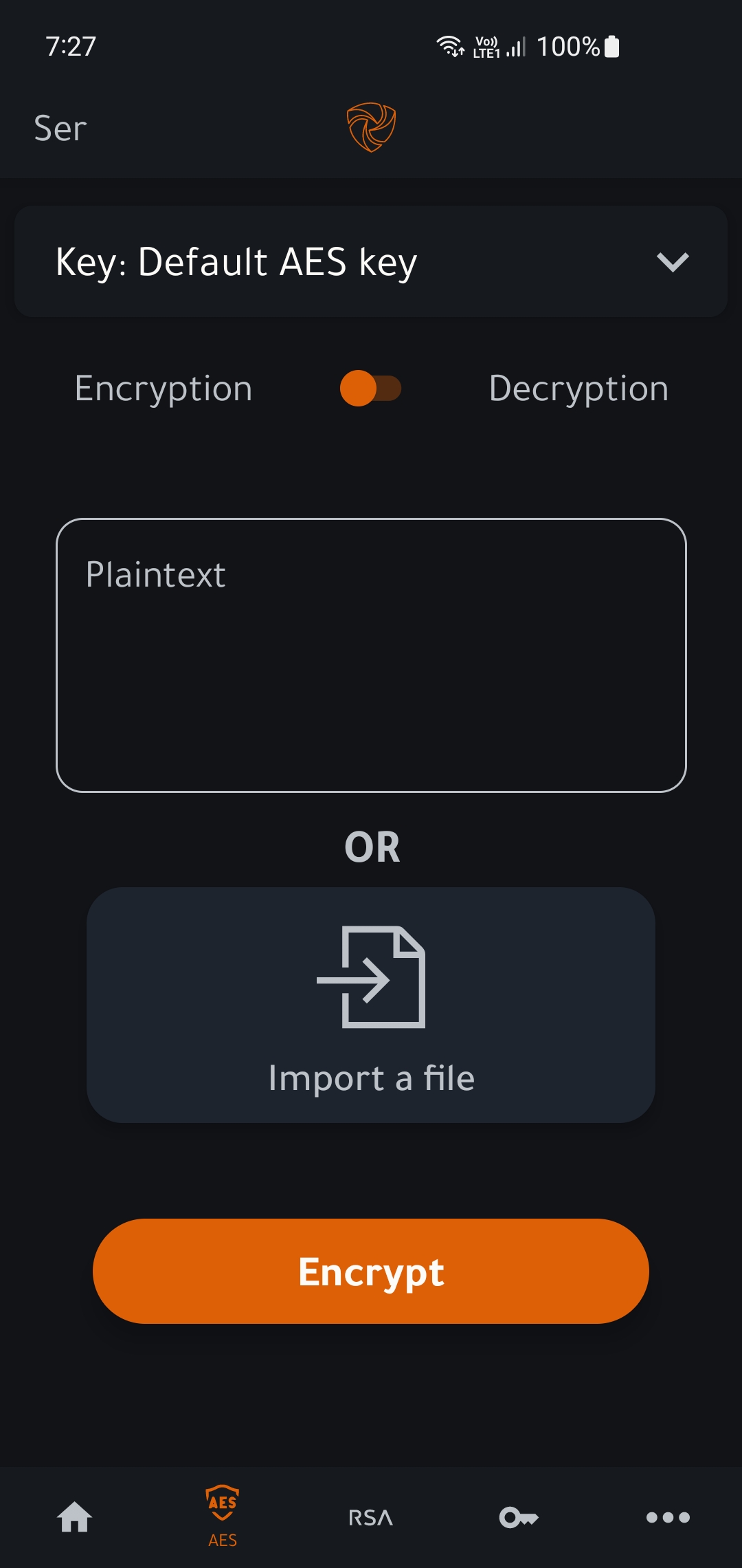 GitHub - BassamAlim/Ser: A Cryptography tool