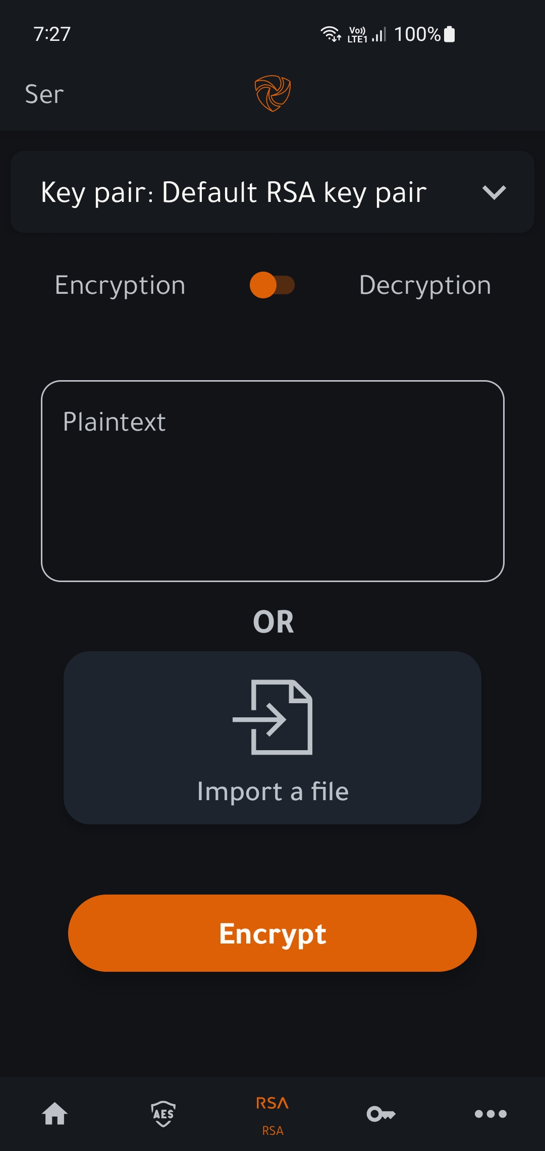 GitHub - BassamAlim/Ser: A Cryptography tool