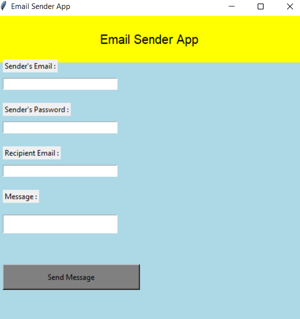 Github Mayurpatleemail Sender App Using Tkinter And Smtplib 