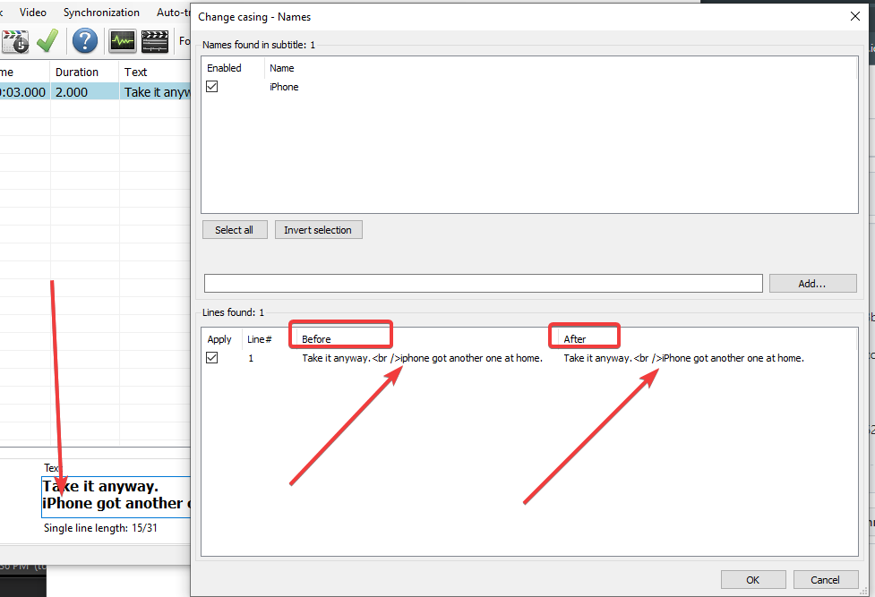 Bug: Change casing · Issue #5763 · SubtitleEdit/subtitleedit · GitHub