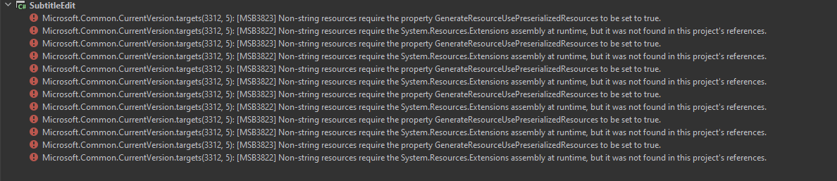 Rider Ide Unable To Buildrun Subtitleedit On Rider · Issue 6629 · Subtitleedit