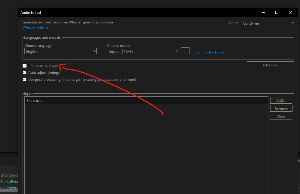 Audio to Text: Whisper · Issue #7295 · SubtitleEdit/subtitleedit · GitHub