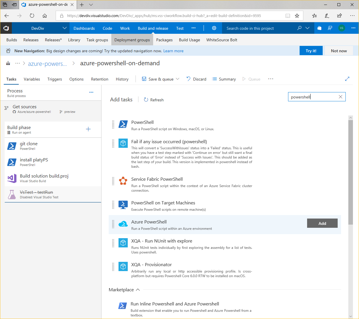 Investigate What Azure Powershell Task On Vsts Is · Issue 6690 · Azureazure Powershell · Github