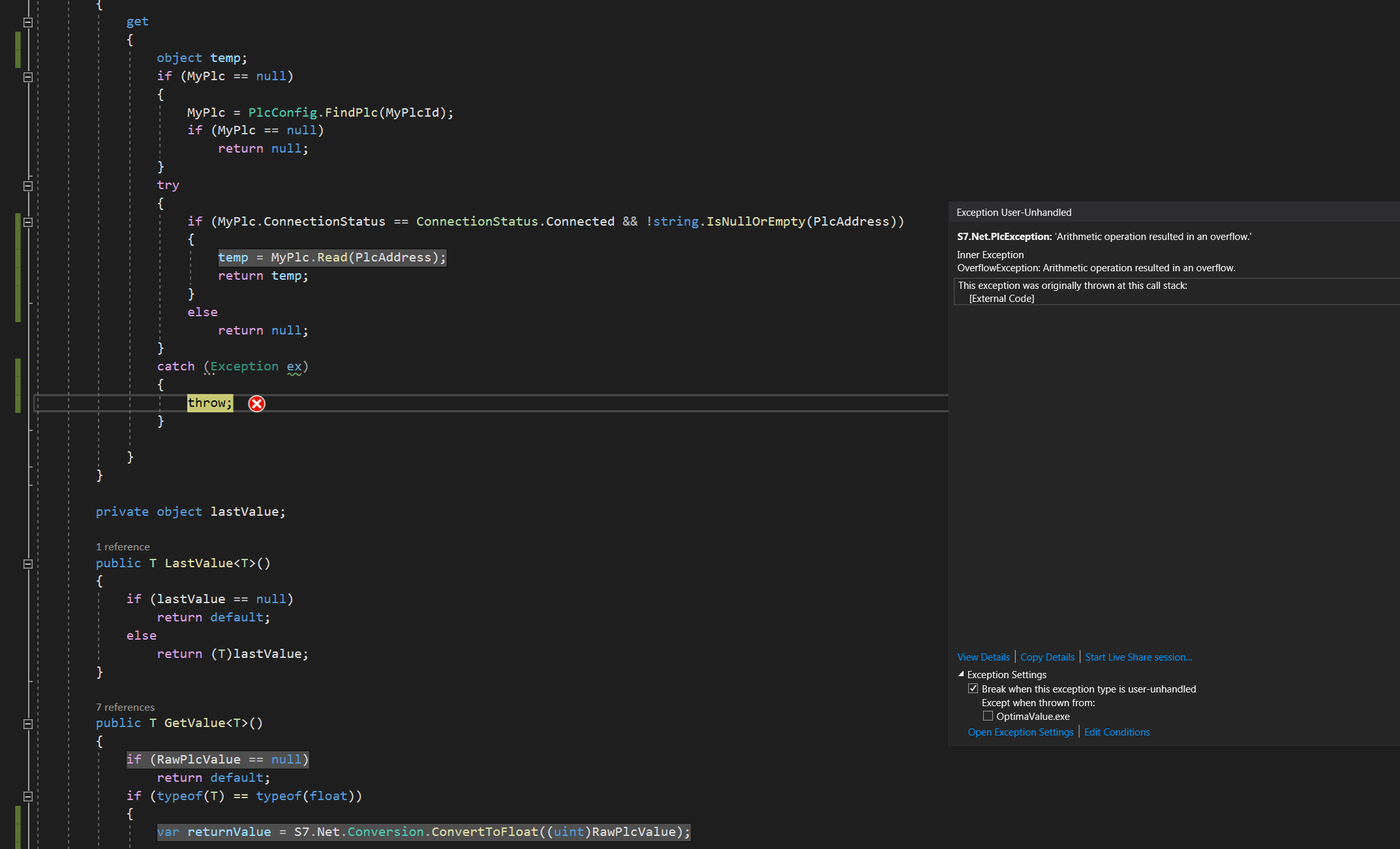 Overflowexception In 081 · Issue 357 · S7netpluss7netplus · Github 