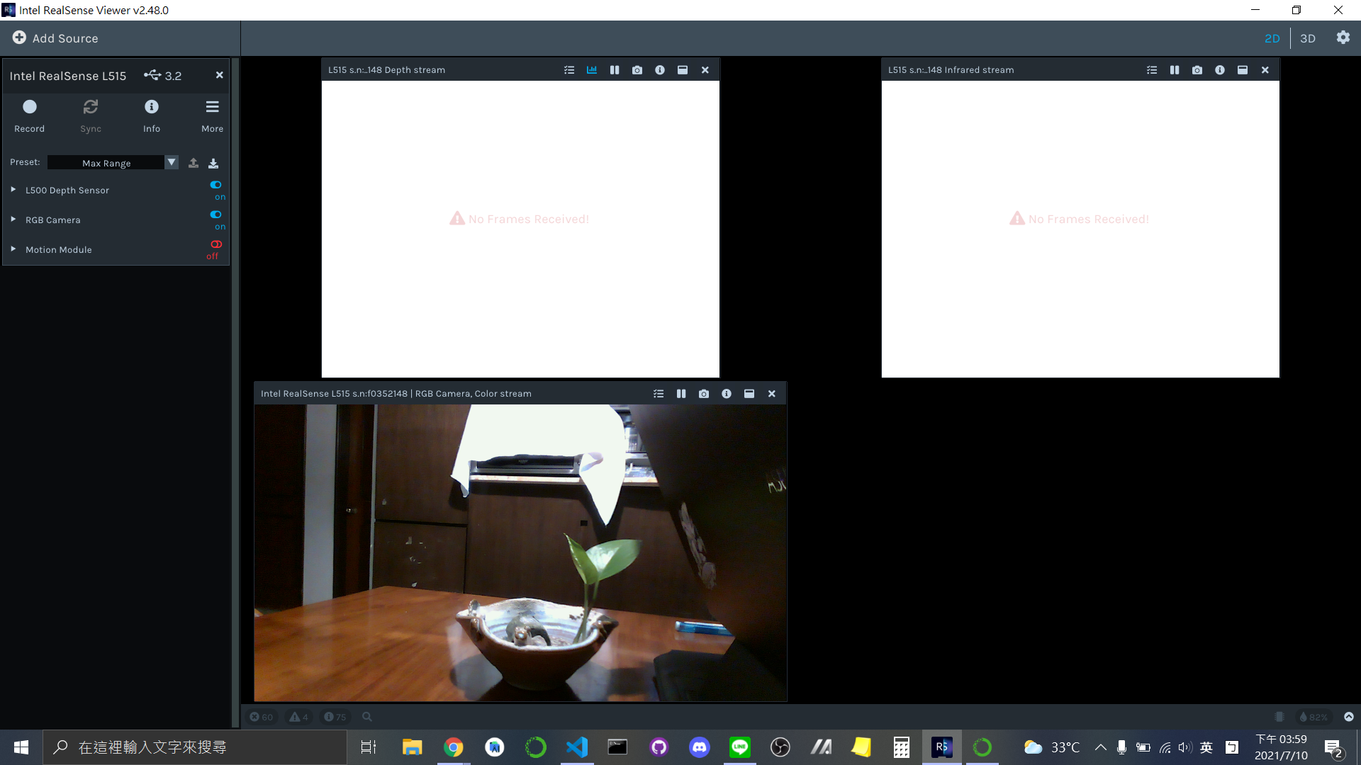 No Frames Received · Issue #9369 · IntelRealSense/librealsense · GitHub