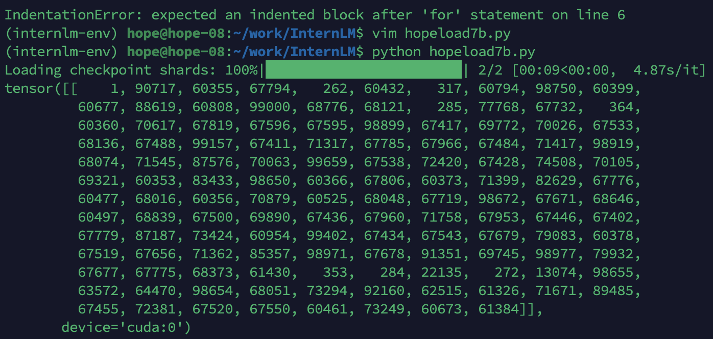 按readme加载7B 只输出编码 · Issue #75 · InternLM/InternLM · GitHub