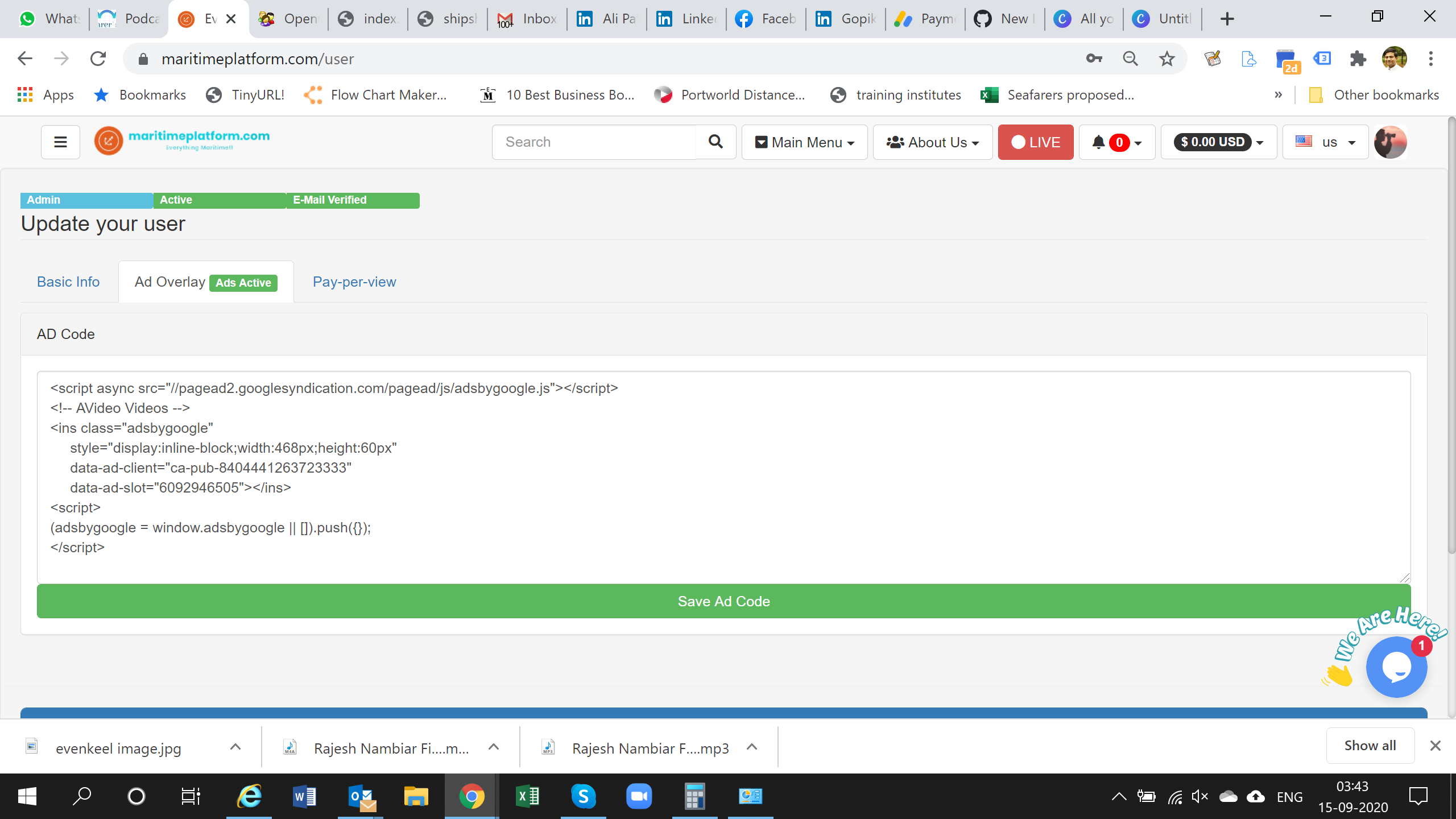 My Ad Overlay on videos not working · Issue #3654 · WWBN/AVideo · GitHub