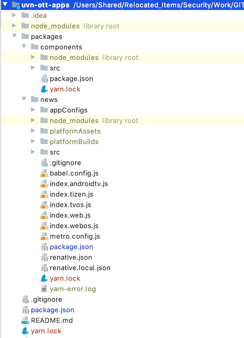 Renative module not found when using monorepo · Issue #650 · flexn-io/renative · GitHub