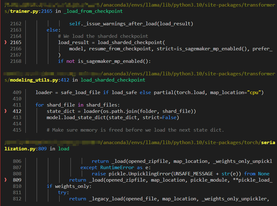 trainer.train(resume_from_checkpoint=True) failed · Issue #23396 · huggingface/transformers · GitHub