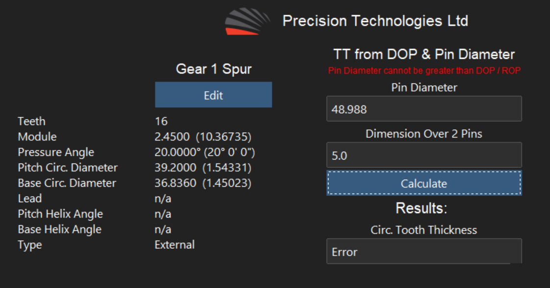 TT from DOP & Pin Ø - Error · Issue #11 · Precision-Technologies-Ltd ...