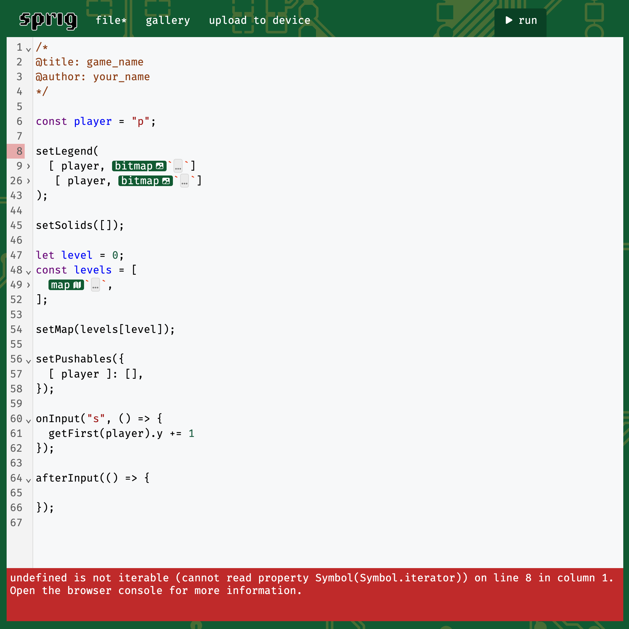 Error messages are hard to understand · Issue #468 · hackclub/sprig ...