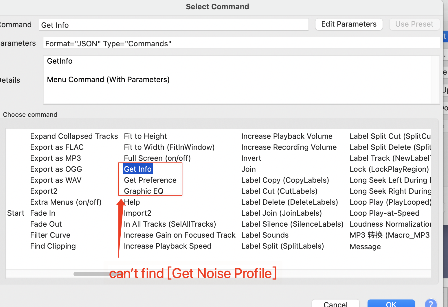 support Macro: Get Noise Profile · Issue #1318 · audacity/audacity · GitHub