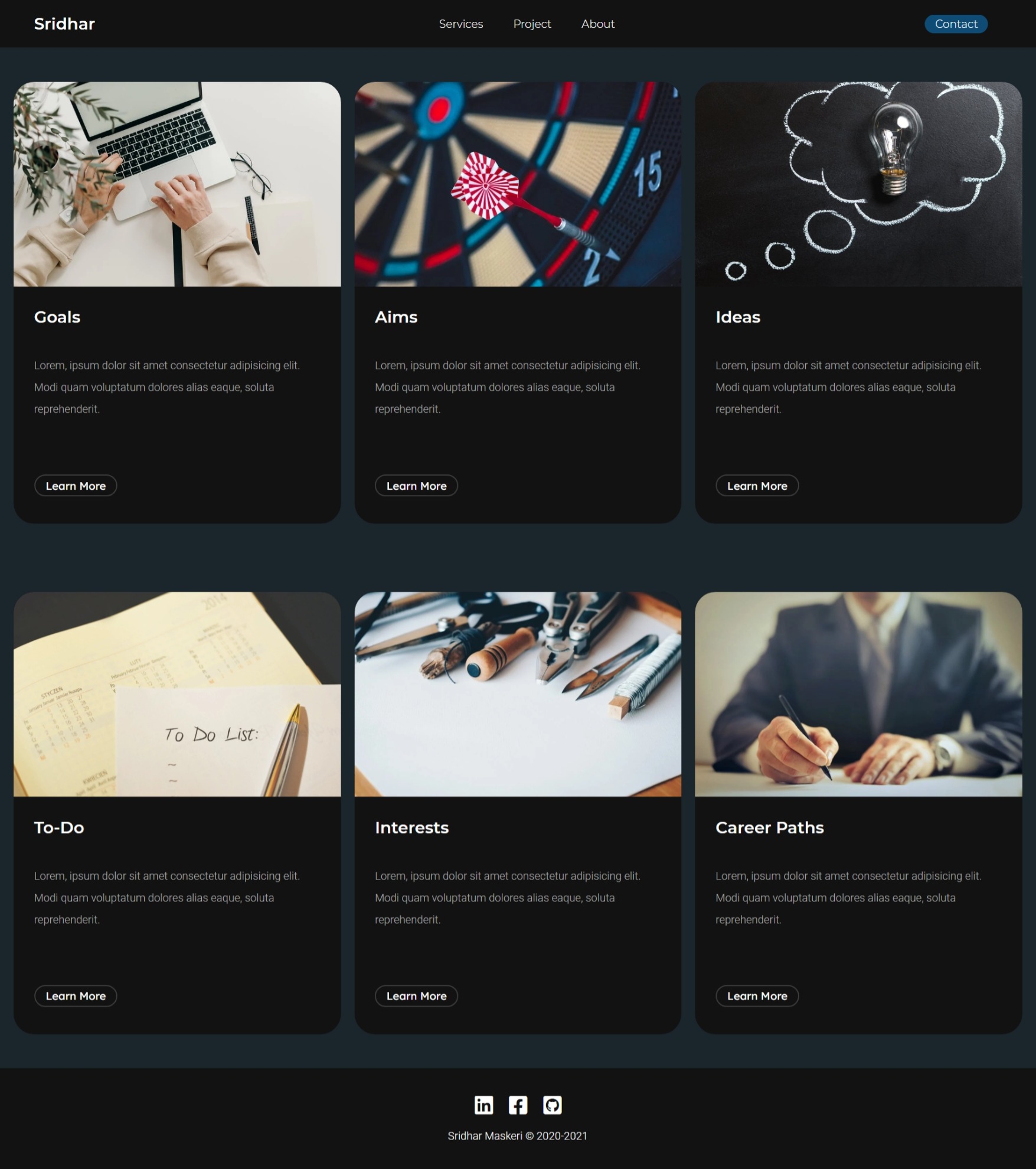 GitHub - floating-dynamo/SimpleDarkThemeWebSite
