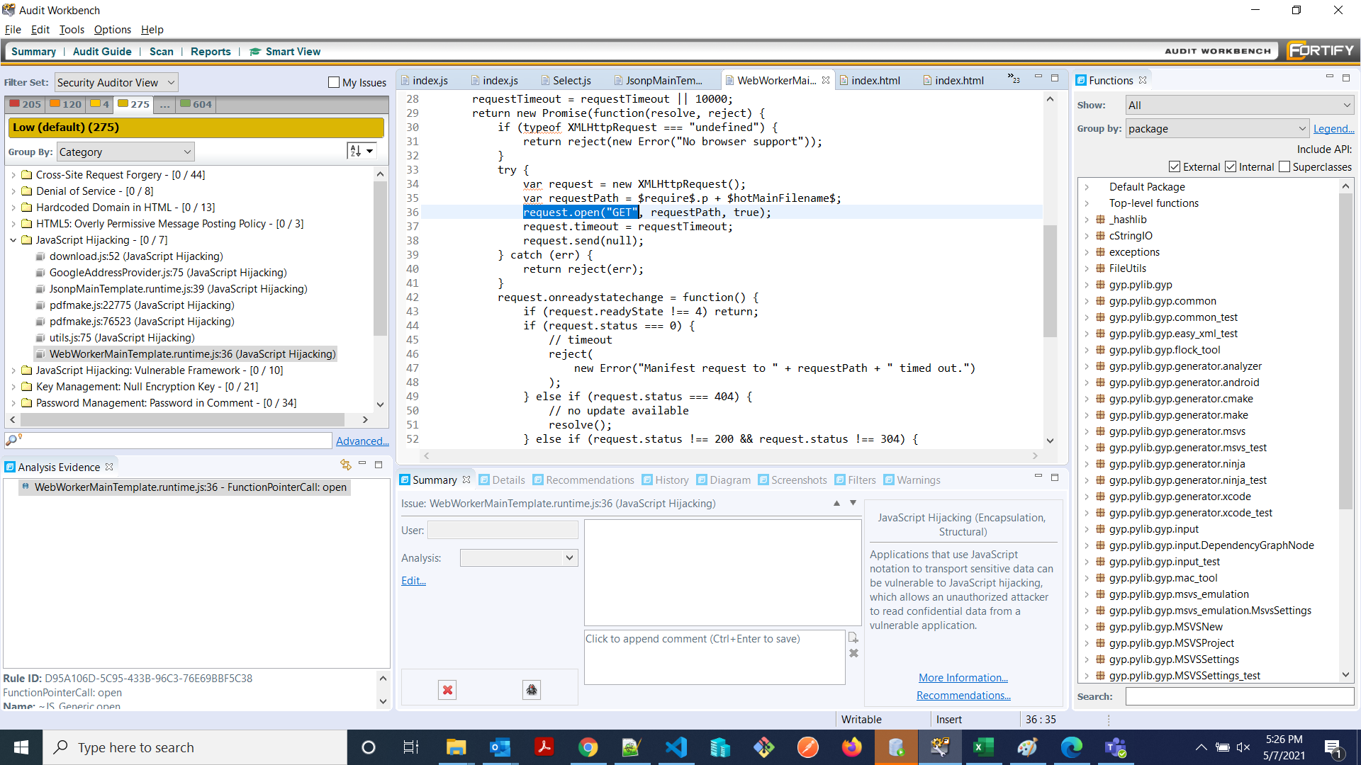 Security Vulnerability pick up by Fortify Scan · Issue #13321 · webpack ...