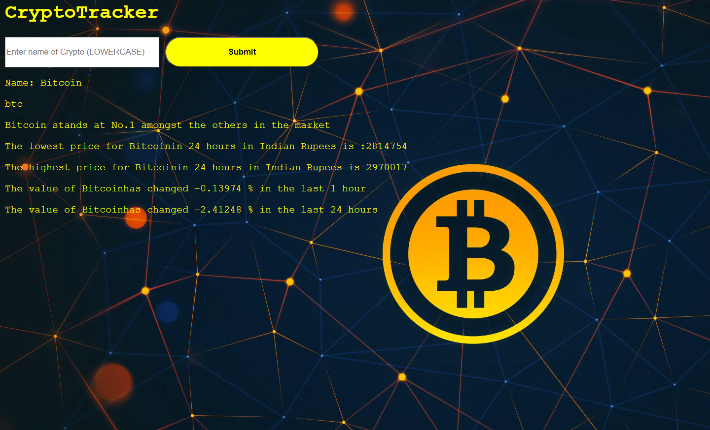 GitHub - darshitdesai05/CryptoTracker