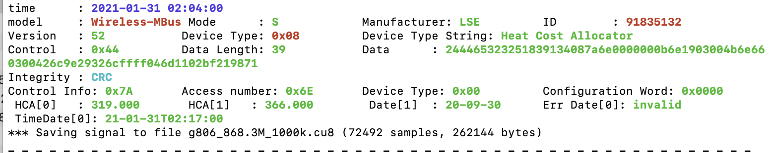 wmbus: Siemens Heat Cost Allocator decoding · Issue #1626 · merbanan/rtl_433 · GitHub
