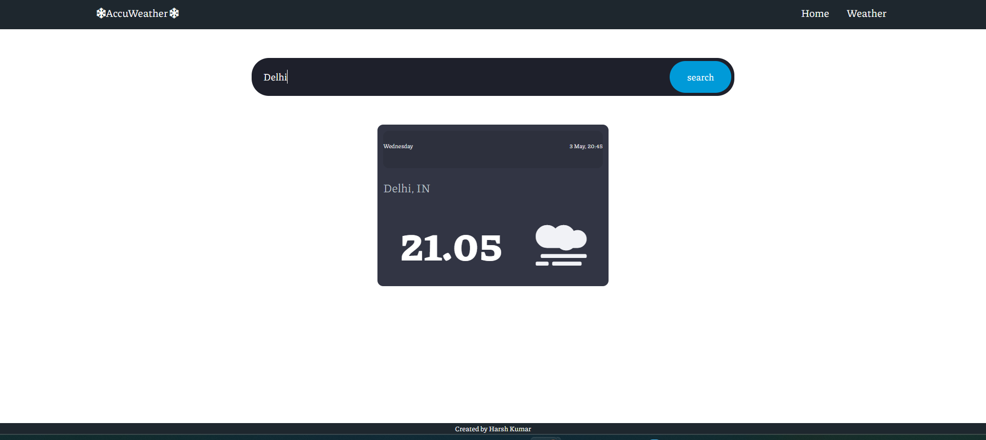 GitHub - Harshks2406/Weather