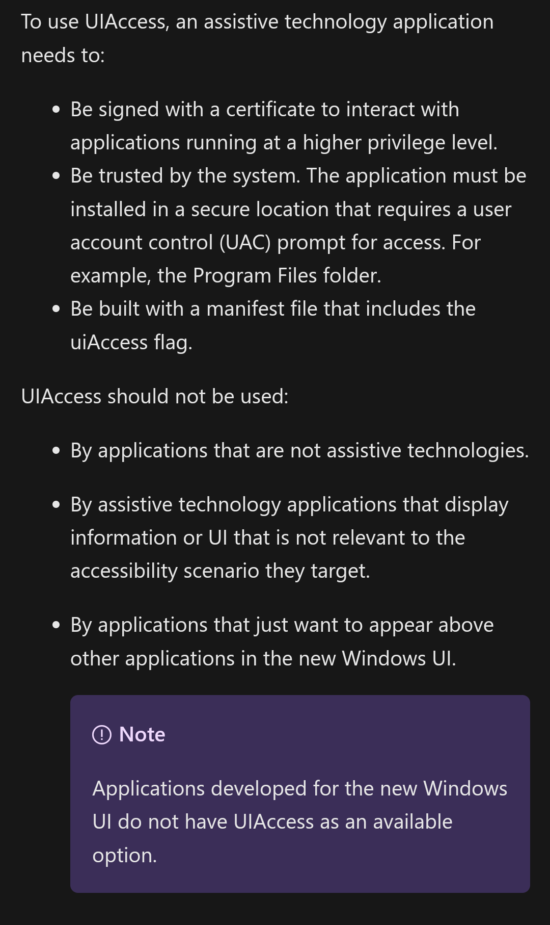 Using Uiaccess For Dealing With Elevation · Issue 15241 · Microsoft Powertoys · Github