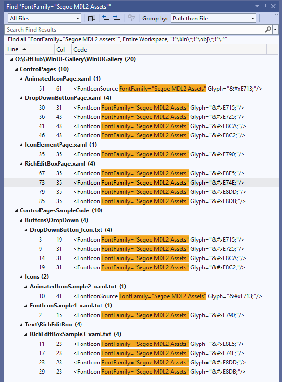 XAML code still declares Font Family "MDL2" · Issue #1252 · microsoft/WinUI-Gallery · GitHub