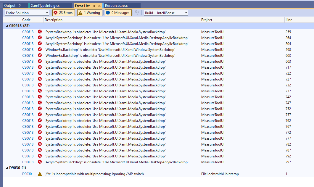 WinUIex backdrops are obsolete and give errors · Issue #27111 · microsoft/PowerToys · GitHub
