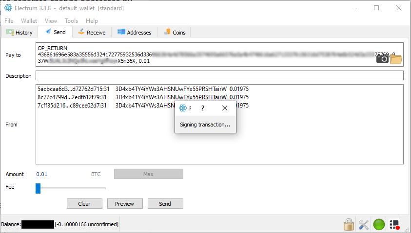 Signing transaction with OP_RETURN with ledger nano S fails · Issue ...