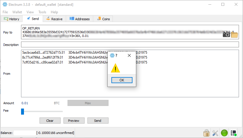 Signing transaction with OP_RETURN with ledger nano S fails · Issue #5849 · spesmilo/electrum ...