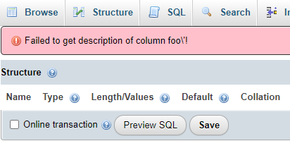 It is not possible to edit columns containing backslash. · Issue #17254 · phpmyadmin/phpmyadmin ...