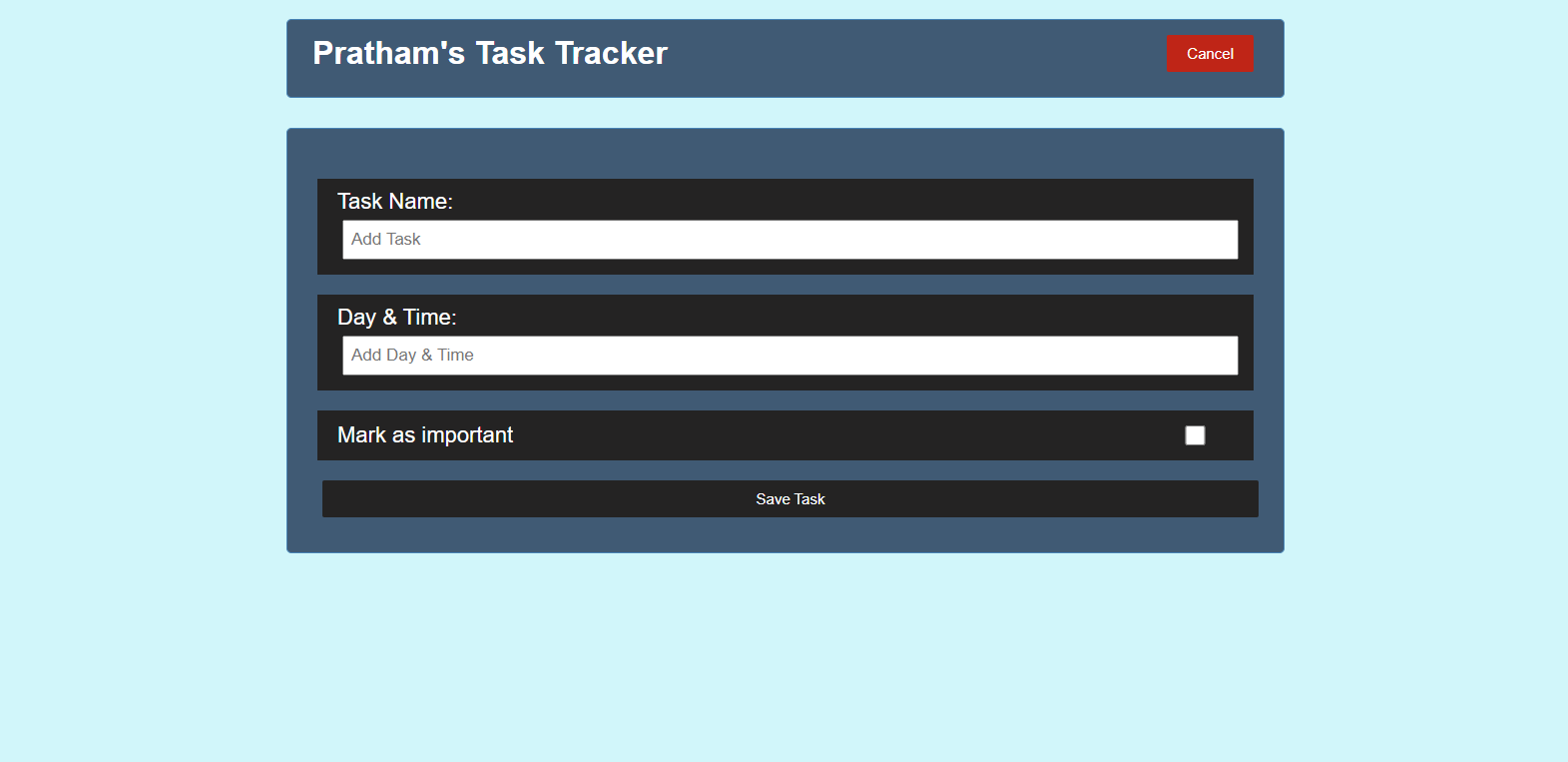GitHub - pratham-agrawal/Task-tracker