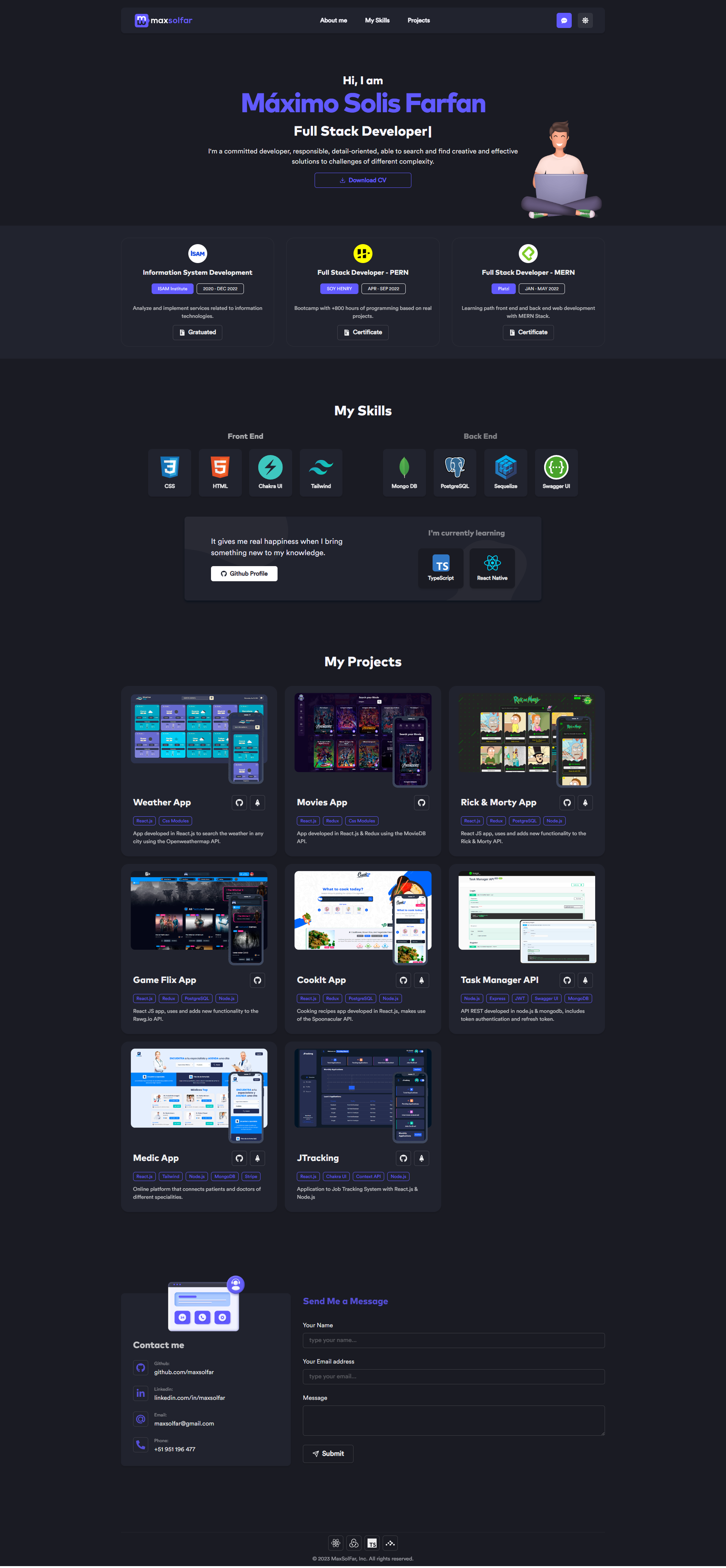 GitHub - maxsolfar/portfolio