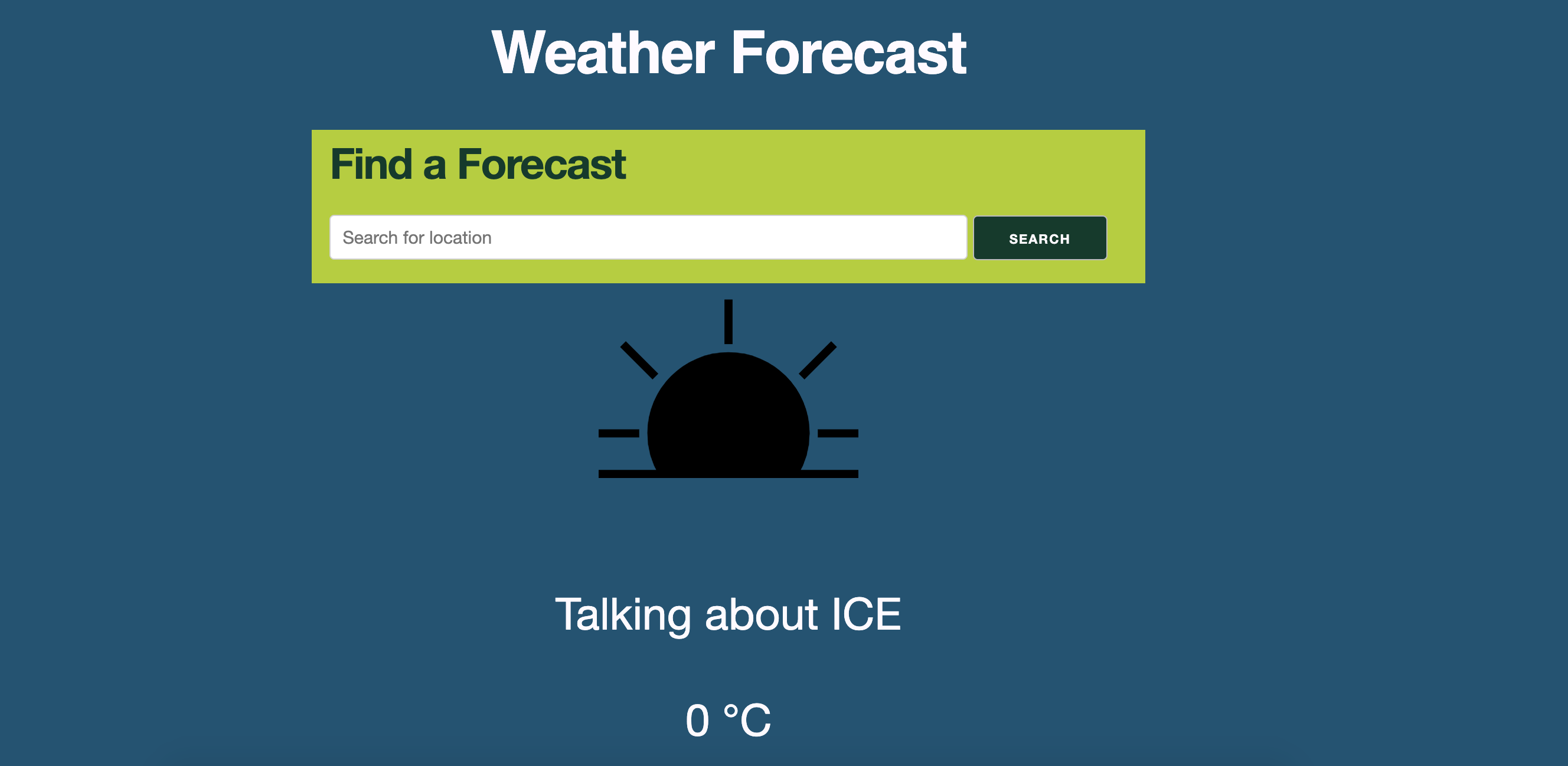 GitHub - Medha08/weather-forecast: A simple Node JS App that gives all ...