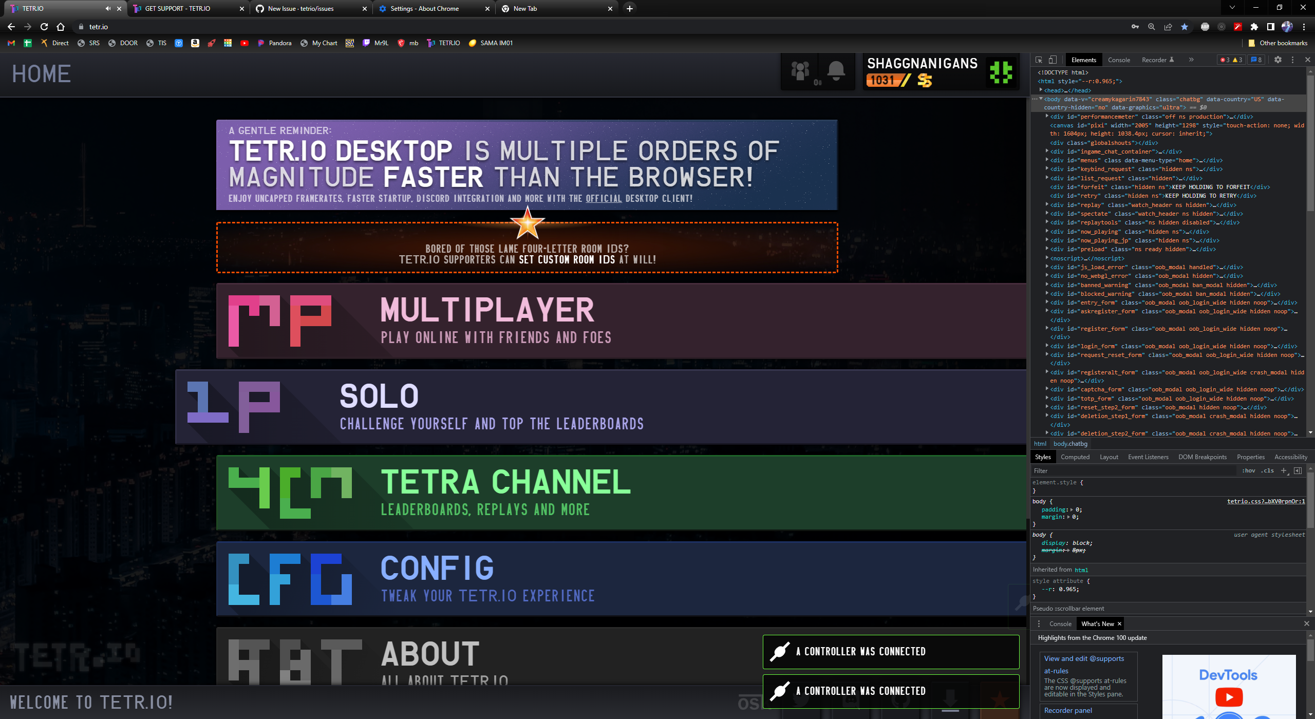 Controller recognized twice but no input · Issue #923 · tetrio/issues · GitHub