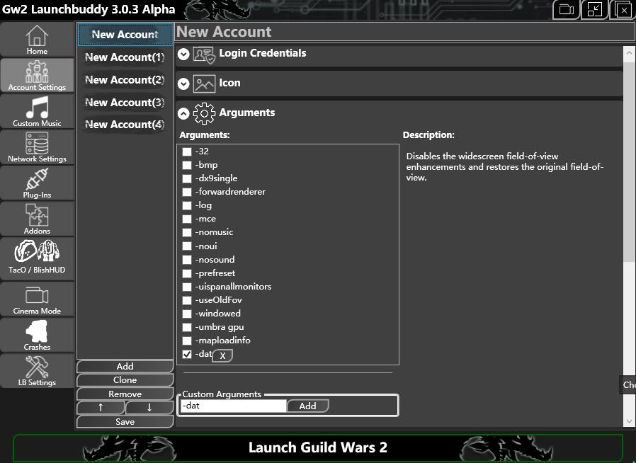 Chinese client - using custom arguments · Issue #315 · TheCheatsrichter/Gw2_Launchbuddy · GitHub