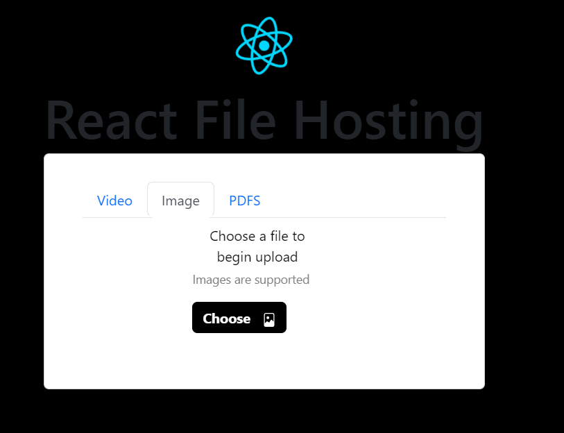 Github Ameya02reactfilehostingandsharing React Website That Connects To The Cloud To 