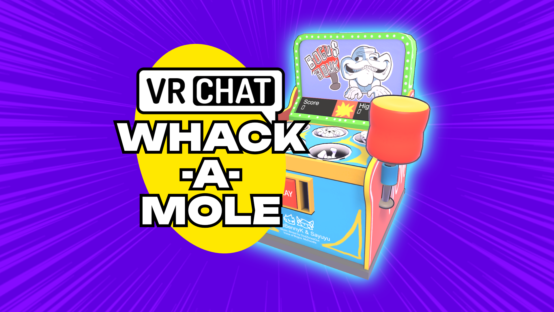 GitHub - this-is-bennyk/VRC-Whack-a-Mole-Prefab: Recreation of Whack-a-Mole for VRChat