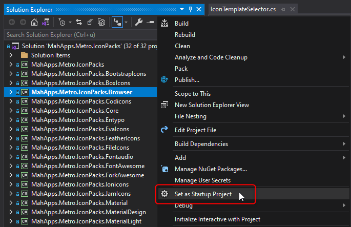 How to run the Icon Browser? · Issue #1 · MahApps/IconPacks.Browser ...
