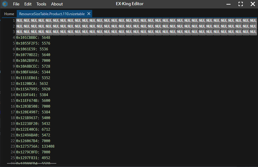 Unable to add entries to the resource size table · Issue #17 · NX-Editor/NxEditor · GitHub