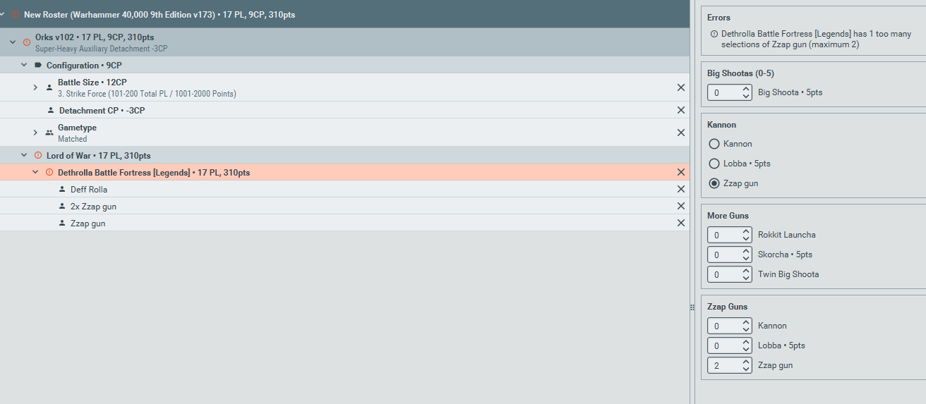 Ork DEFF ROLLA BATTLE FORTRESS missing from legends ? · Issue #8787 ...