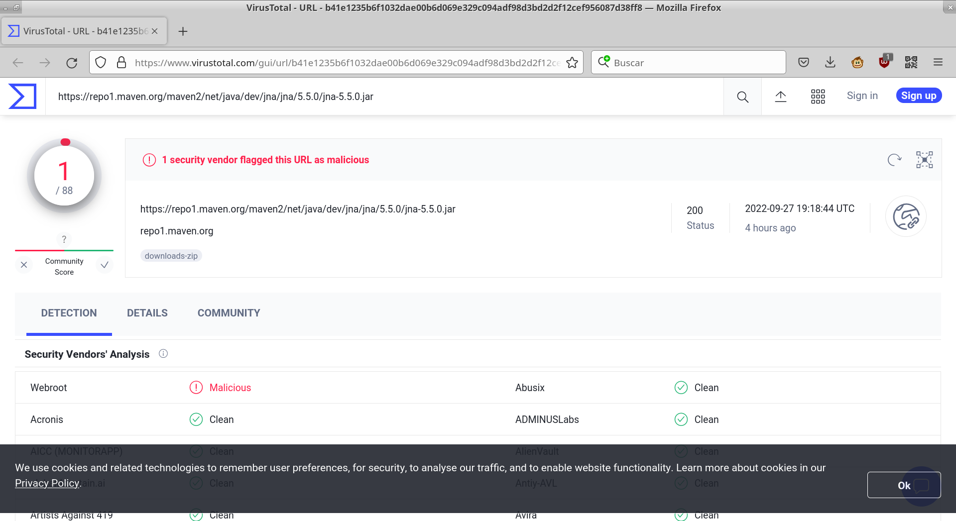 Windows x86_64 native library marked as malware (Windows Defender ...