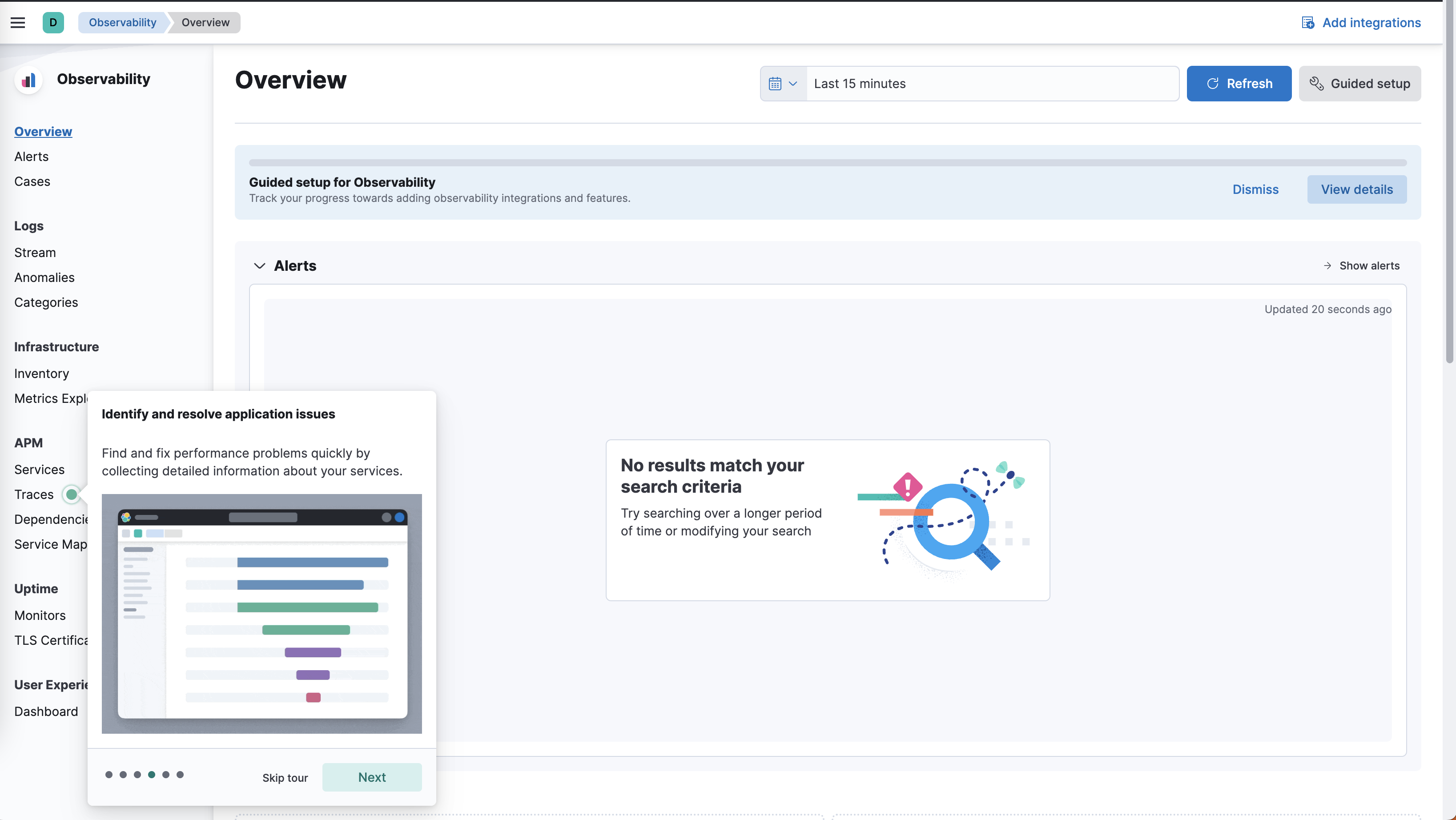 [Guided onboarding] Observability tour: move Traces step to Services · Issue #136848 · elastic ...