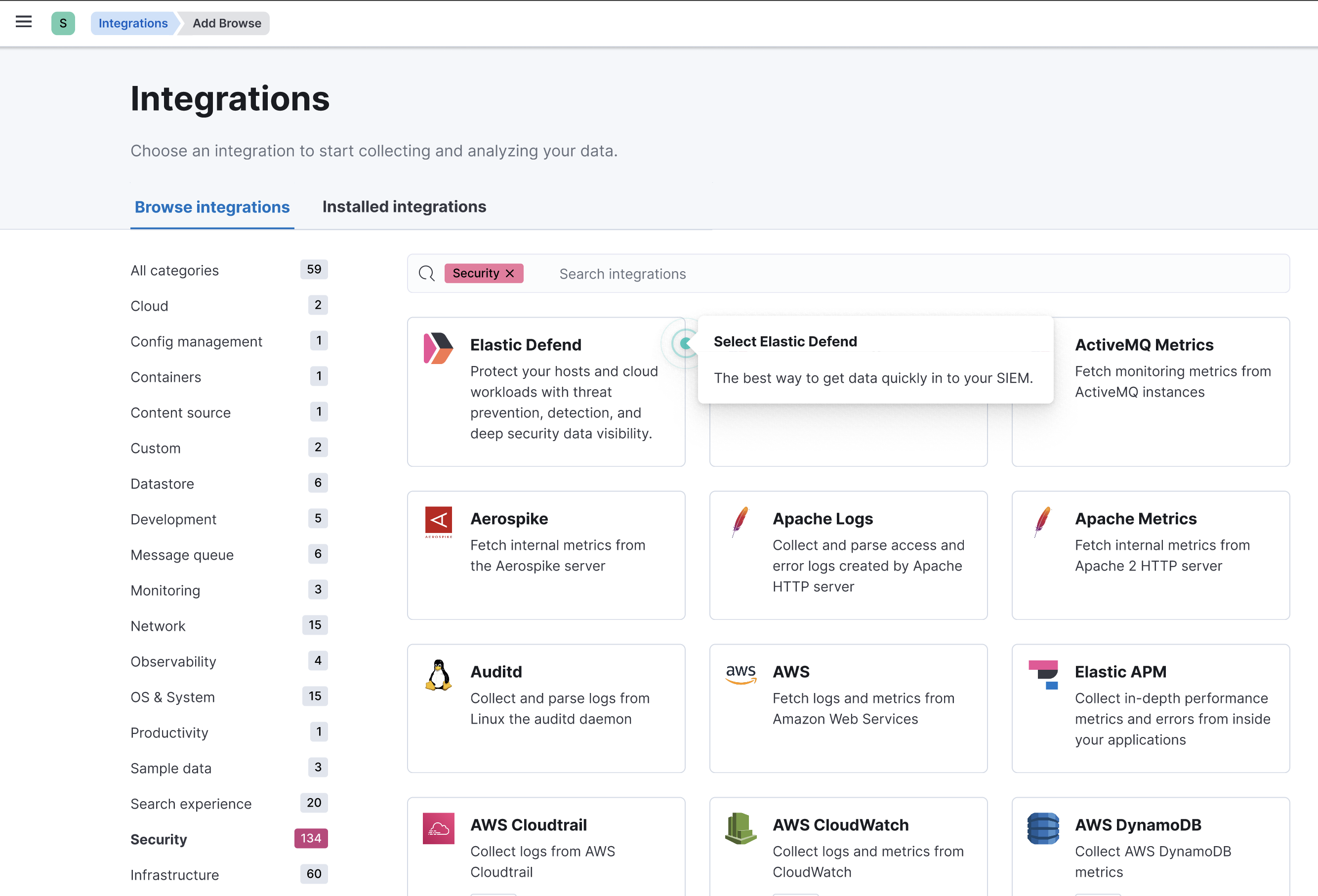 [Guided onboarding] [Security] Add EUI tour to Integrations pages · Issue #139712 · elastic ...