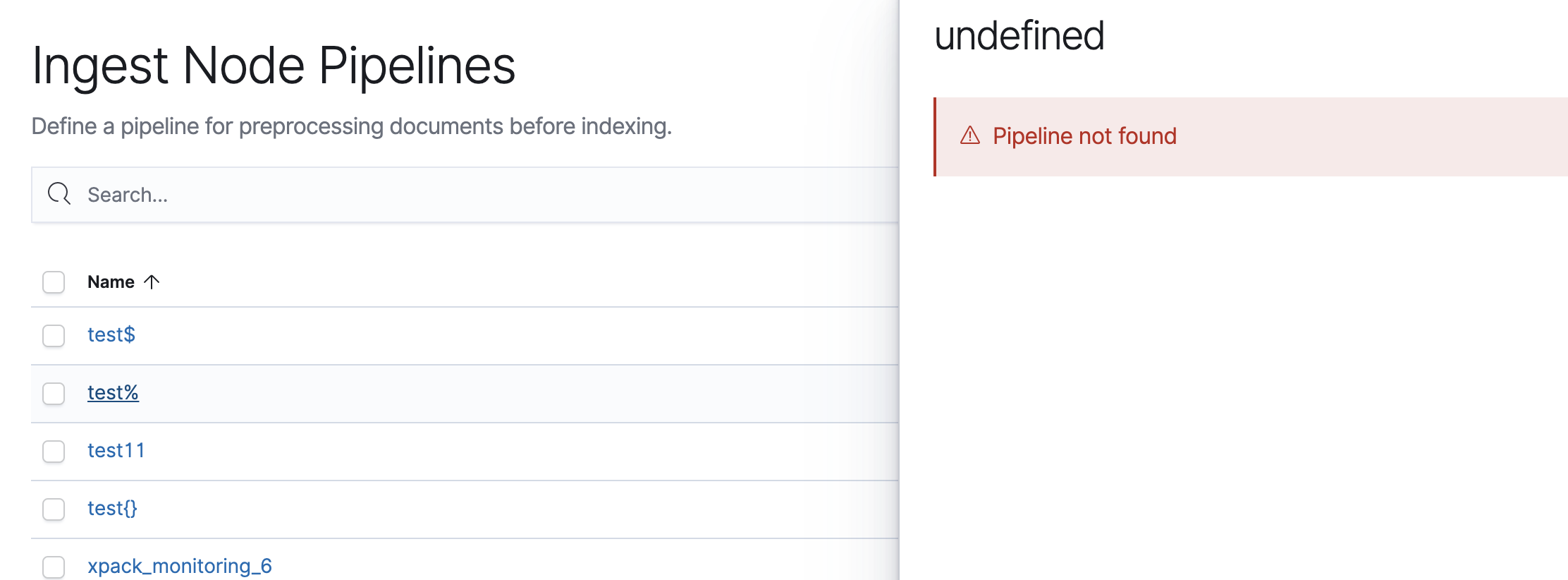 Index Management Ui Error When Index Pattern Name Contains · Issue 57843 · Elastickibana