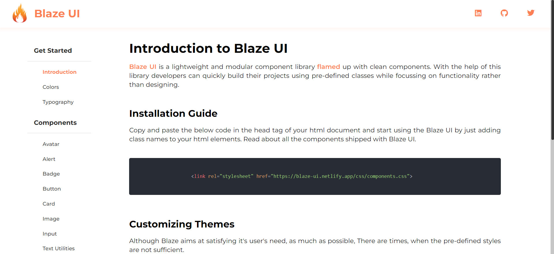 GitHub - Tarandeep-s1ngh/Blaze-UI-Component-Library: Blaze UI Component ...