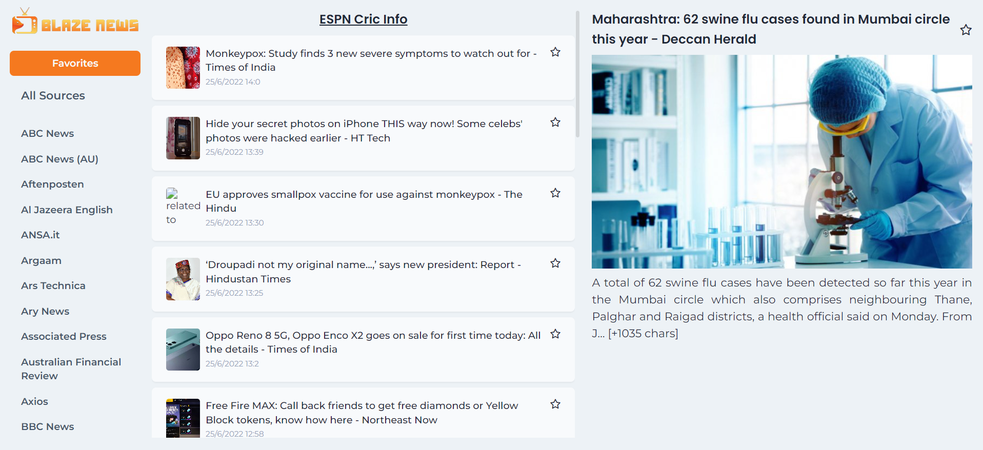 GitHub - Tarandeep-s1ngh/blaze-news