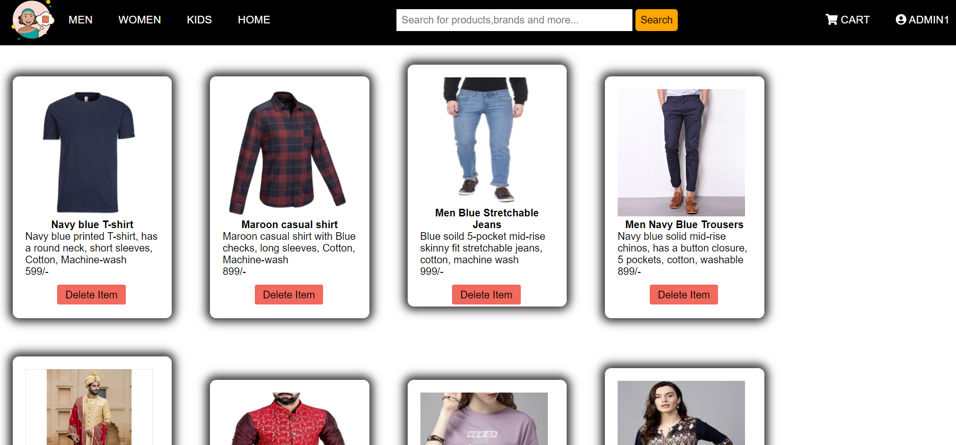 GitHub - pranith-rao/Fashion-Factory: A simple shopping website where ...