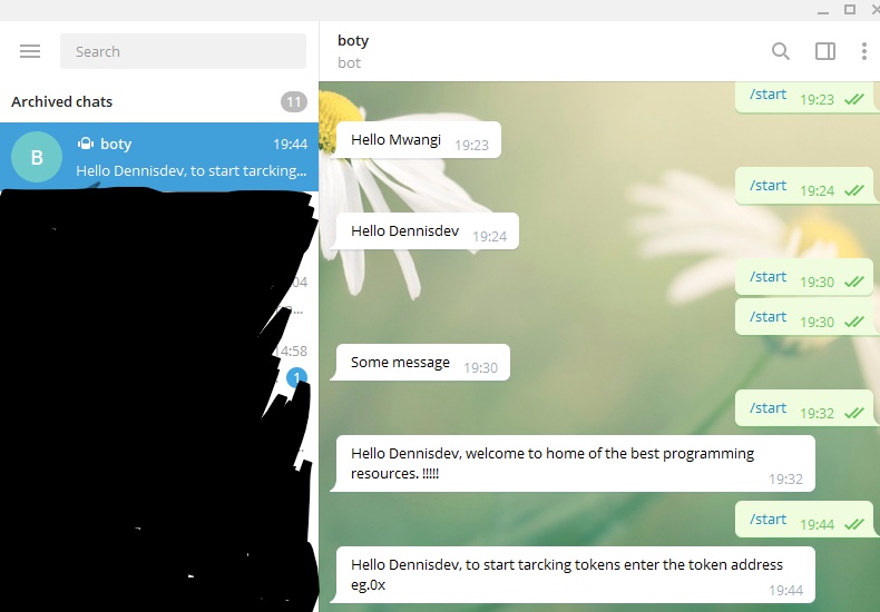 GitHub - DENNIS-CODES/Telegram-Bot